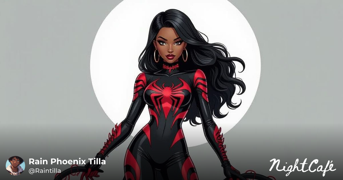 Carnage Symbiote Barbie in Comic Book Style - AI Art