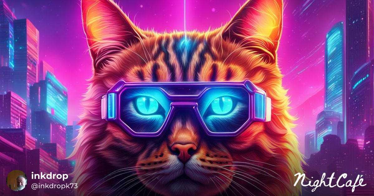 Synthwave tabby cat - Synthwave Tabby Cat in Detailed Matte ...