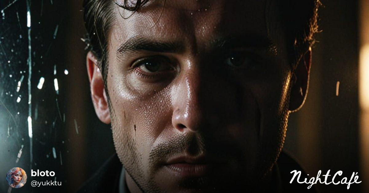 The Handsome Killer - Dramatic Film Noir Murder Scene in Dar...