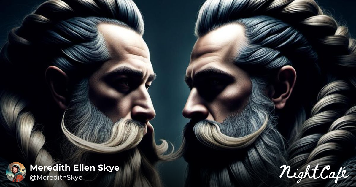 Dwarf with Intricately Braided Beard: Fantasy Port... - AI Art