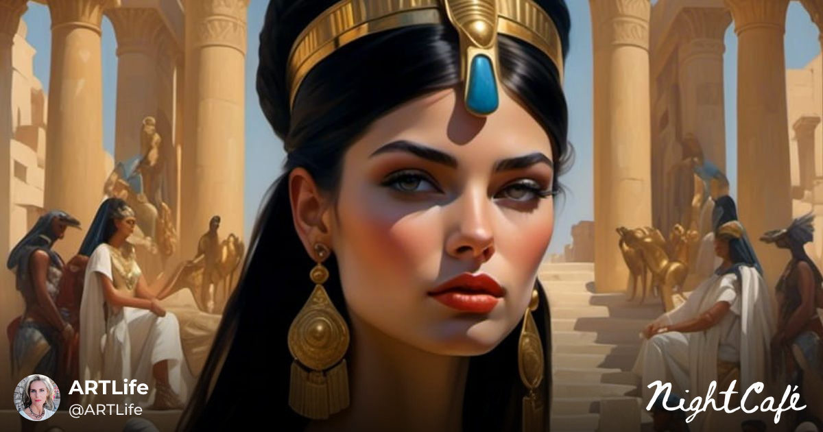 Cleopatra's Golden Reign: A Hyperrealistic Egyptia... - AI Art