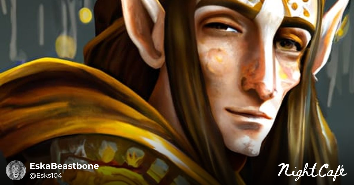 Elf - Fairytale Mountain Elf in Medieval Portrait Style