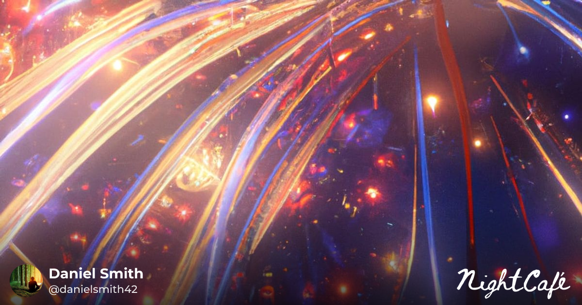 fireworks - Spectacular Fireworks Display in Dark Fantasy St...