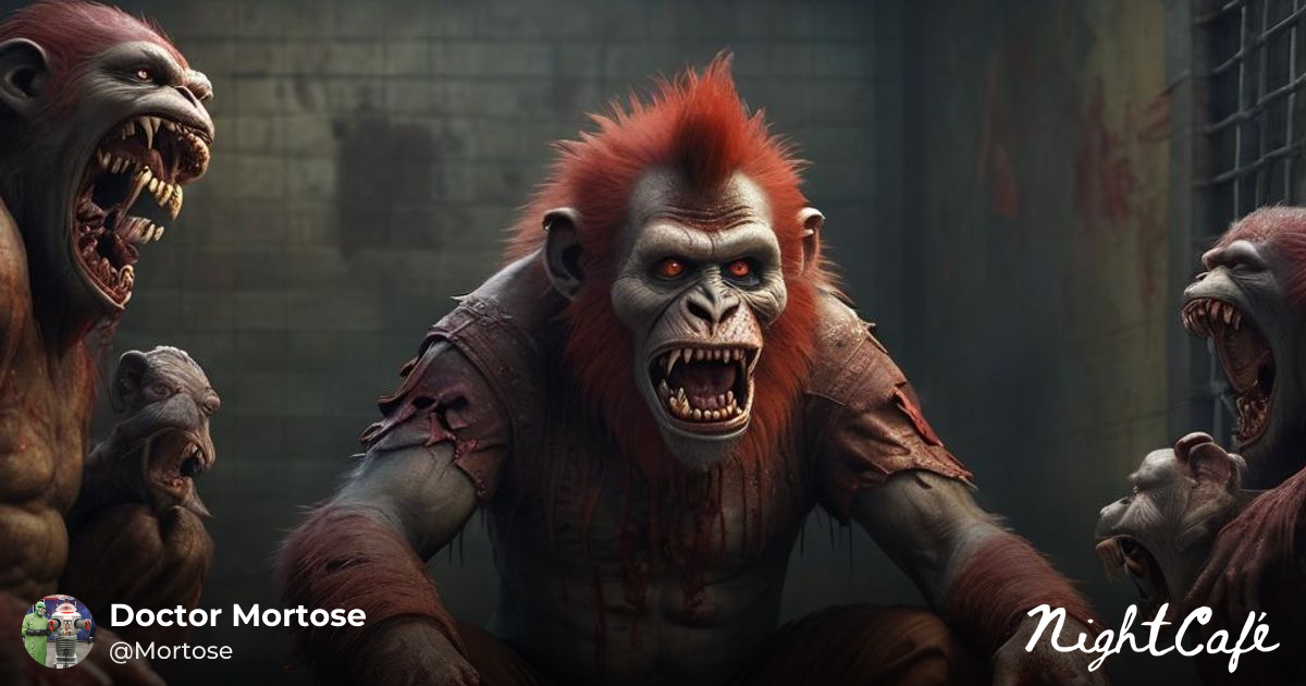 'Loser Gets Eaten - Zombie Monkey Clowns Play Chess in Priso...