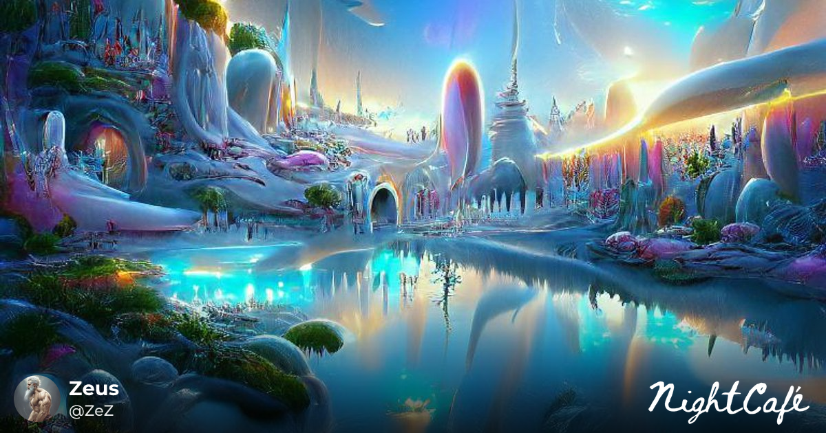 Marcin Rubinkowski spaceland - Vibrant Alien Ice City Concep...