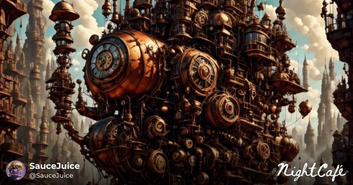 Steampunk Cheetos with Cheese and Sauce - AI Art