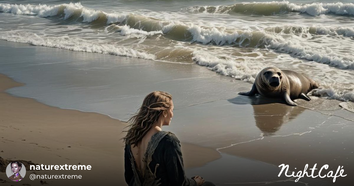 Legend of the Selkie 2 - Selkie Transformation on a Beach in...