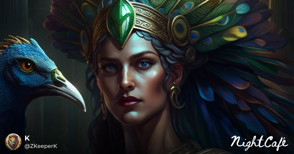 Hera - Hera, Queen of the Olympians, in Dark Fantasy