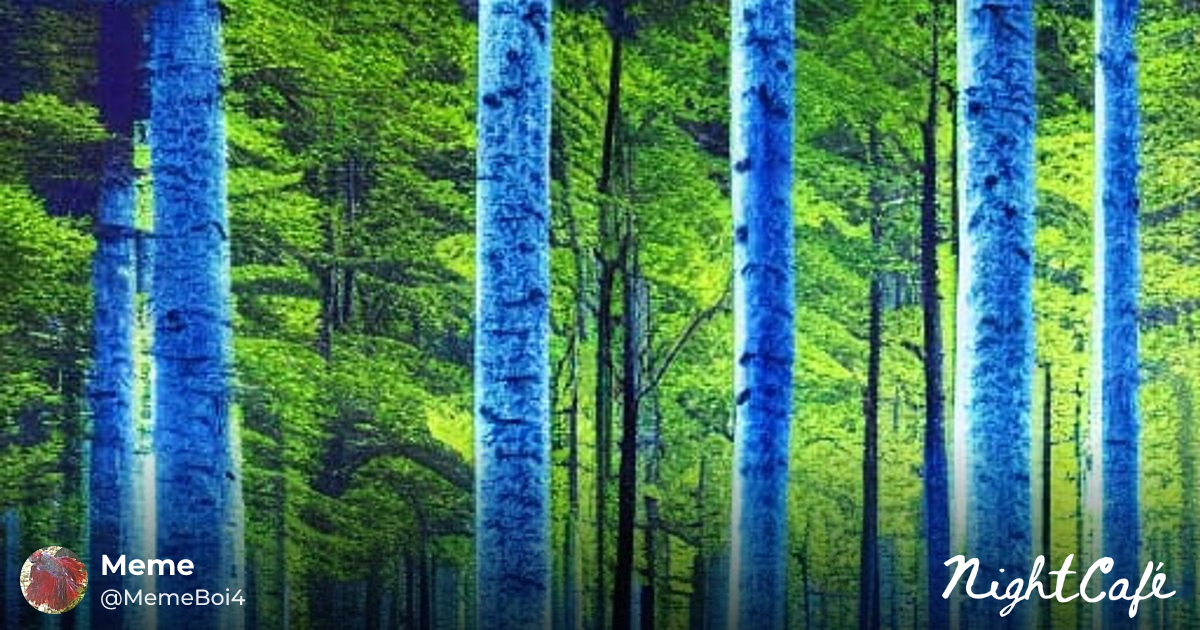 Deep Blue Forest - Deep Blue Forest Monochromatic Rendering