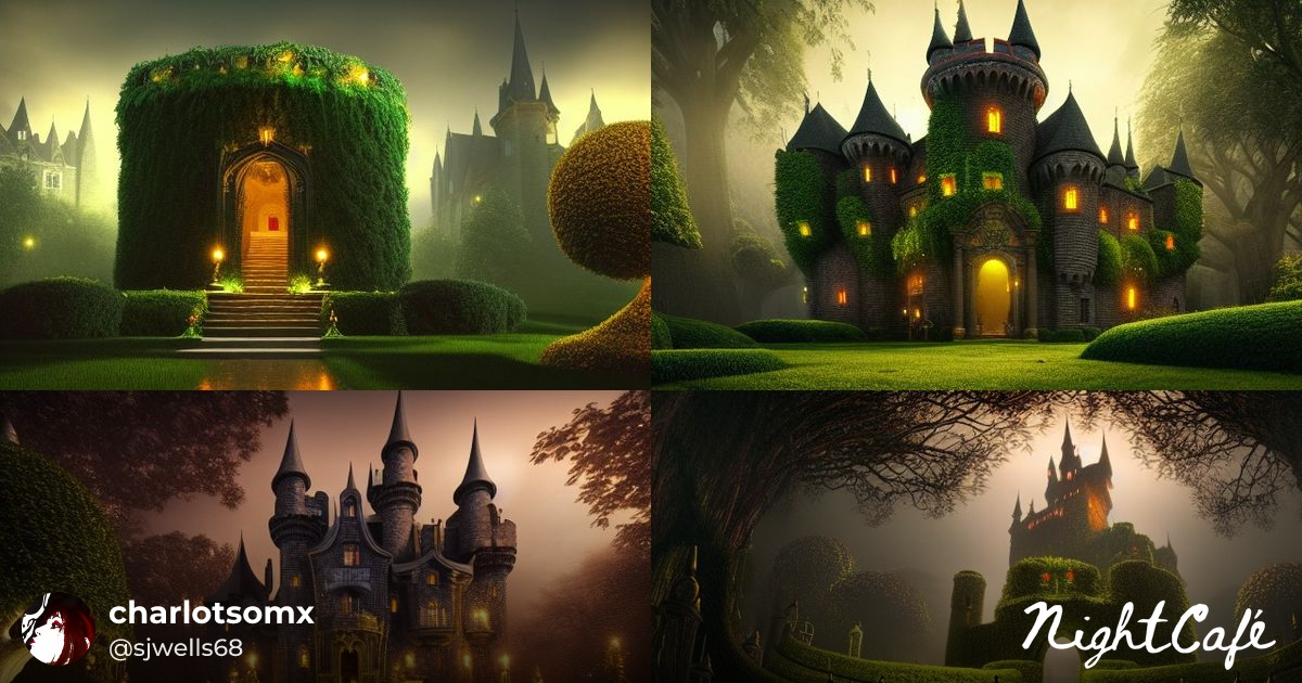 Castles and topiary - Ethereal Castle with a Creepy Topiary ...