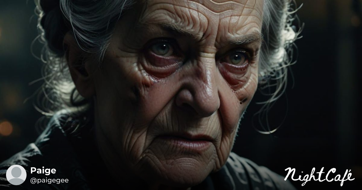 Hyperrealistic Portrait of Elderly Irish Banshee S... - AI Art