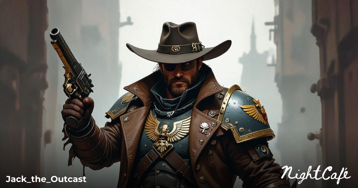 Rogue Trader Captain in Grimdark Warhammer 40k Sty... - AI Art