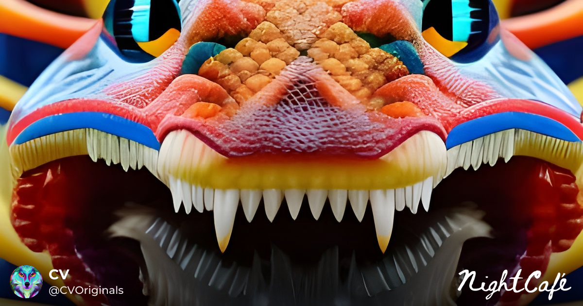 Colorful cobra snake