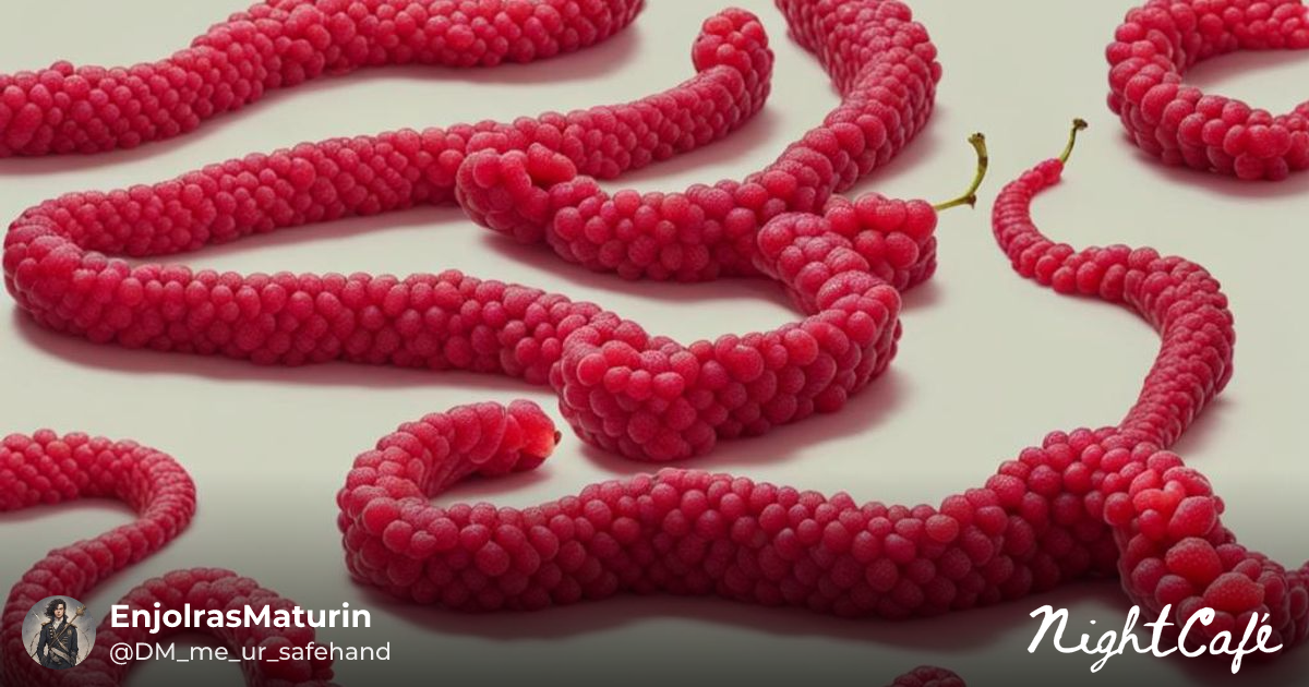snake made out of raspberries - Raspberry Snake: A Fruitful ...