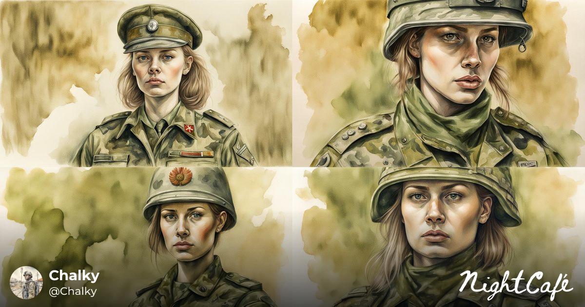 Character Portraits - Soldiers - Post-Nuclear War Portrait o...