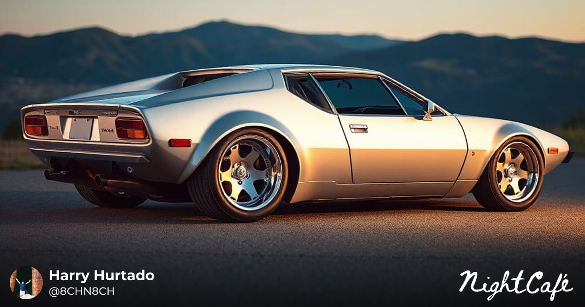 Restomod Pantera in Hyperrealistic Digital Illustr... - AI Art