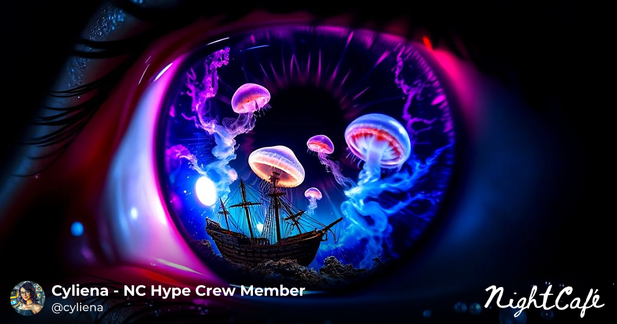 Eye of the Beholder - Ethereal Macro Eye in Vibrant Aquatic ...