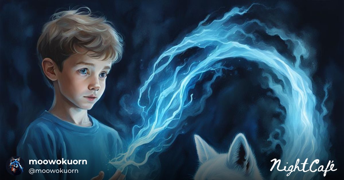 wizard boy with Fox Patronus #3 - Wizard Boy with Biolumines...