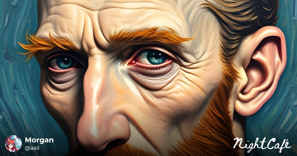 Emotional Portrait of a Troubled Artist - AI Art