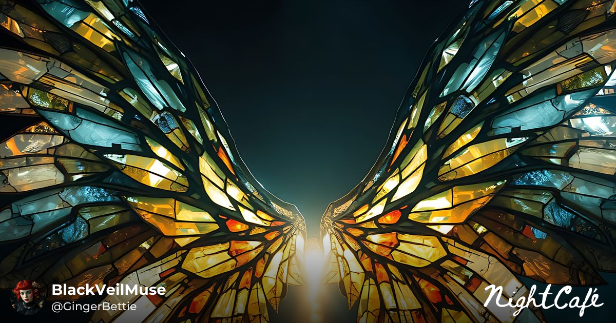 The Wings That Broke the Light - Shattered Glass Wings Radia...