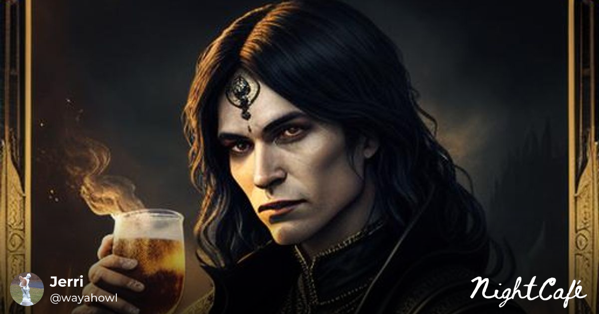 Magician Tarot Card in Alcohol Ink Style - AI Art