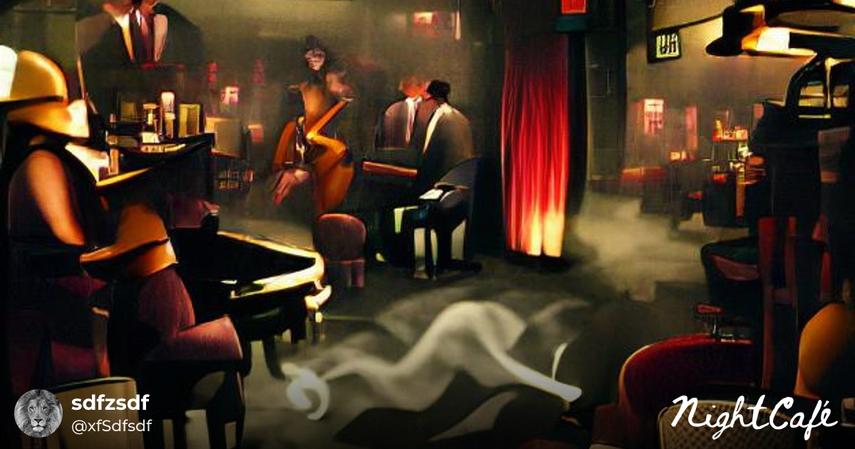 Film Noir Jazz Club Scene - AI Art