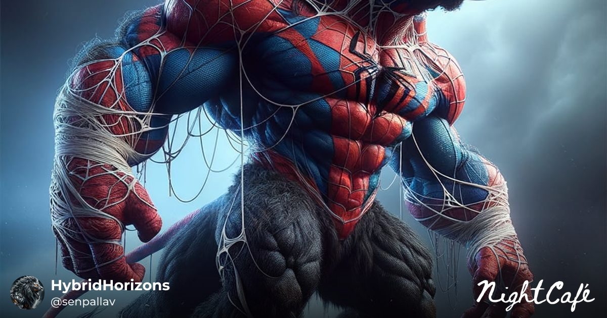 Mythical Superhero Bull Beast Under Stormy Sky - AI Art