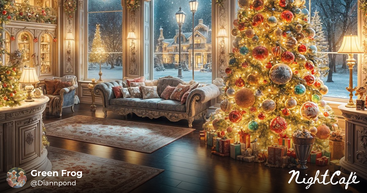 A Christmas scene to bring joy to children all over.