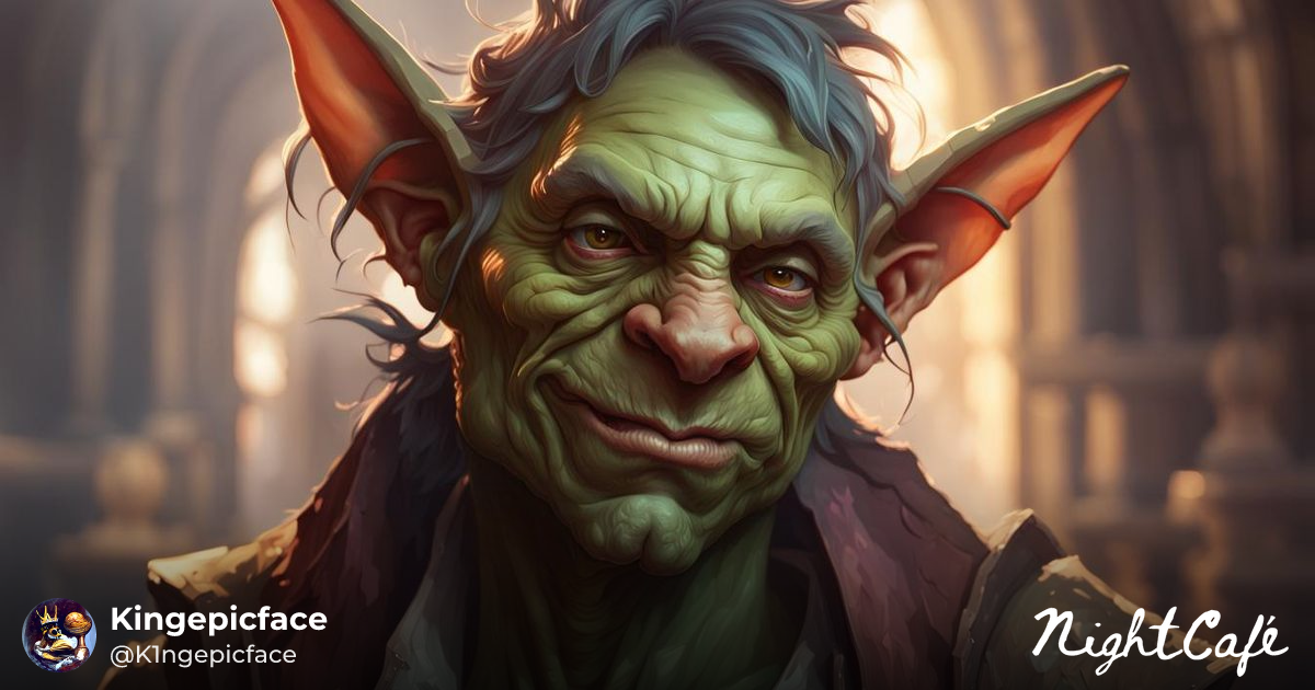Goblin trader - Detailed Goblin Trader Portrait