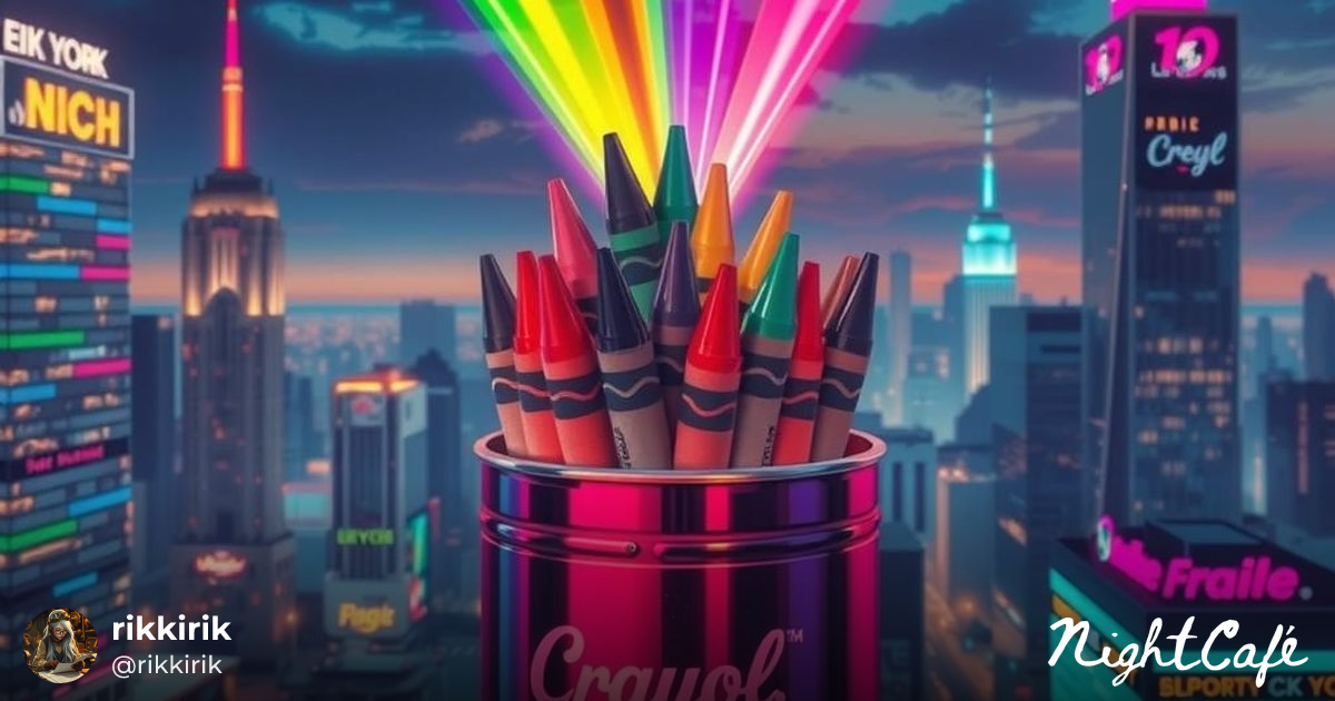Unfinished Concept - Neon Crayons Create Cyberpunk Cityscape...