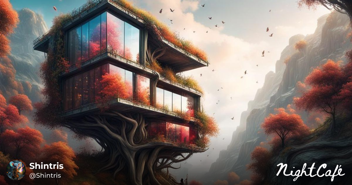 Abstract tree house