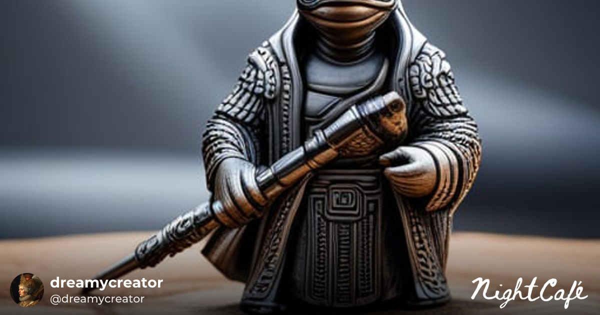 mithical turtle - Mythical Turtle with Lightsaber in High De...