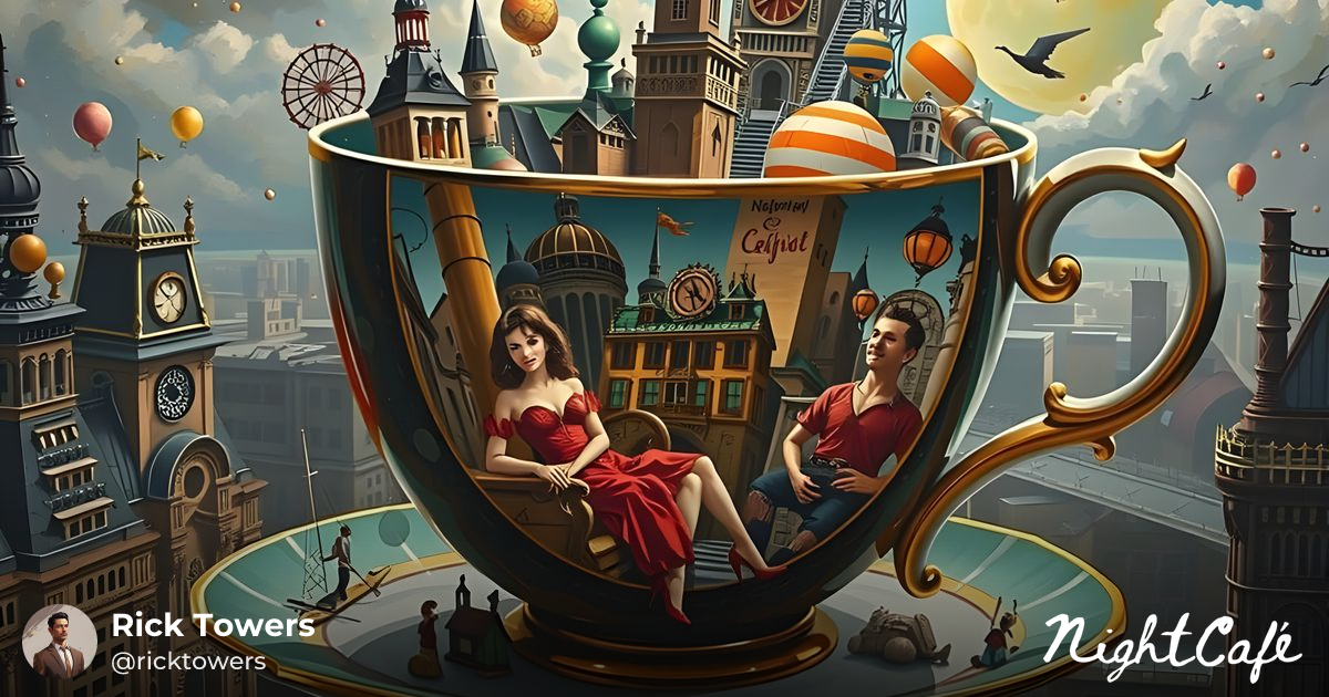 Teacup Tales: A Surreal Fusion of Victorian Steampunk Architecture and ...