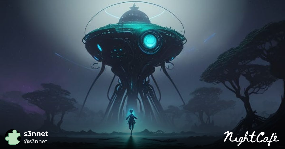 Confident Alien Landlord Addresses the Cosmos with... - AI Art