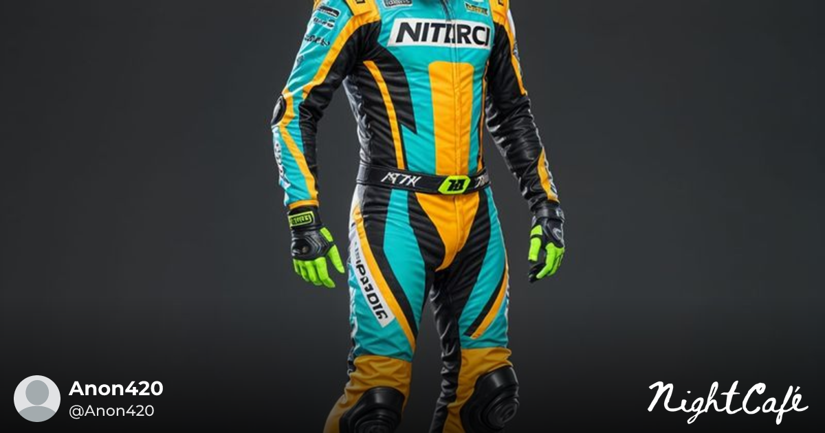 Concept Art of Racer in High-Tech Racing Suit with... - AI Art