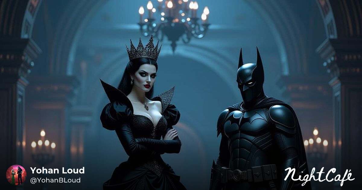 Evil Queen, Deathstroke, and Black Knight in Fortr... - AI Art