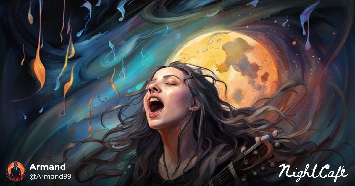 Young Witch singing beautiful melody