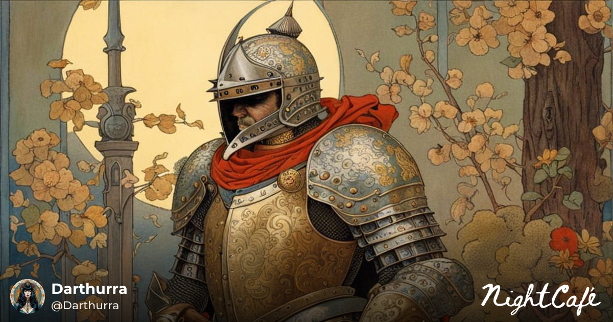 Defeated Knight: Digital Painting Inspired by Mast... - AI Art