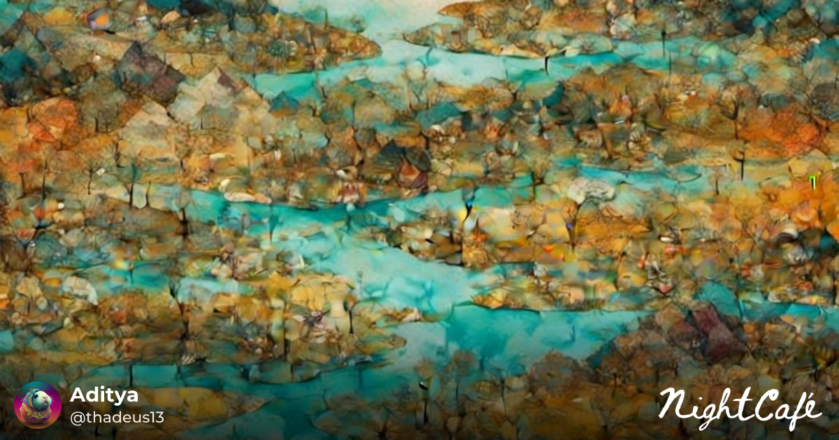 River Encaustic Painting - River Encaustic Painting