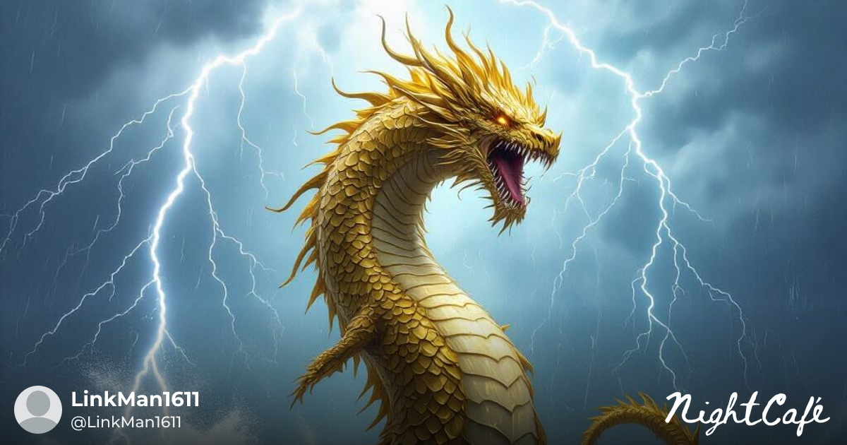 Golden Leviathan - Golden Leviathan Rises From Stormy Depth...