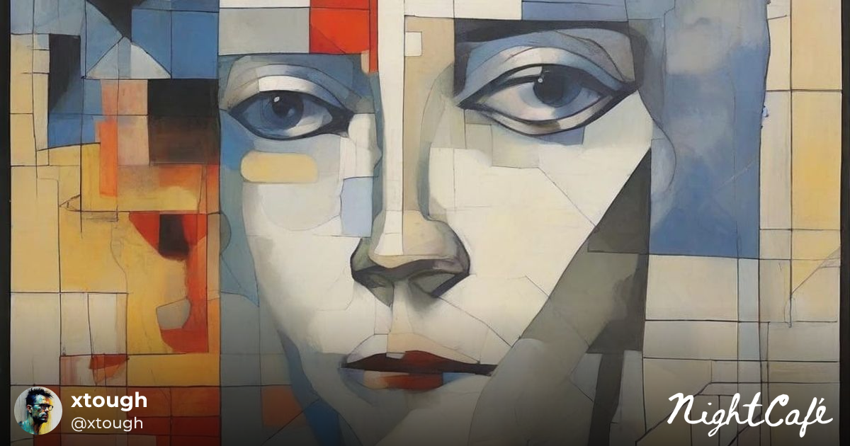 Weeping Android in Dystopian Bauhaus Ruins - AI Art