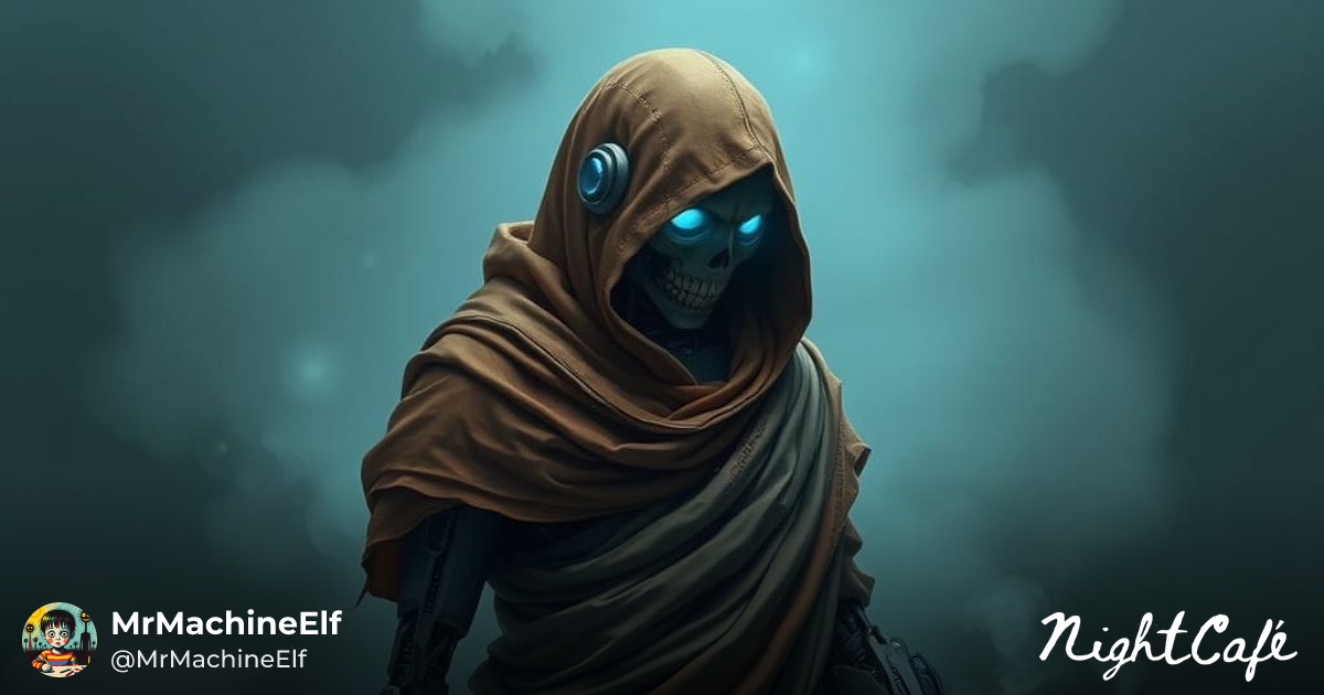 meditating robot monk - Meditating Robot Monk in Futuristic ...