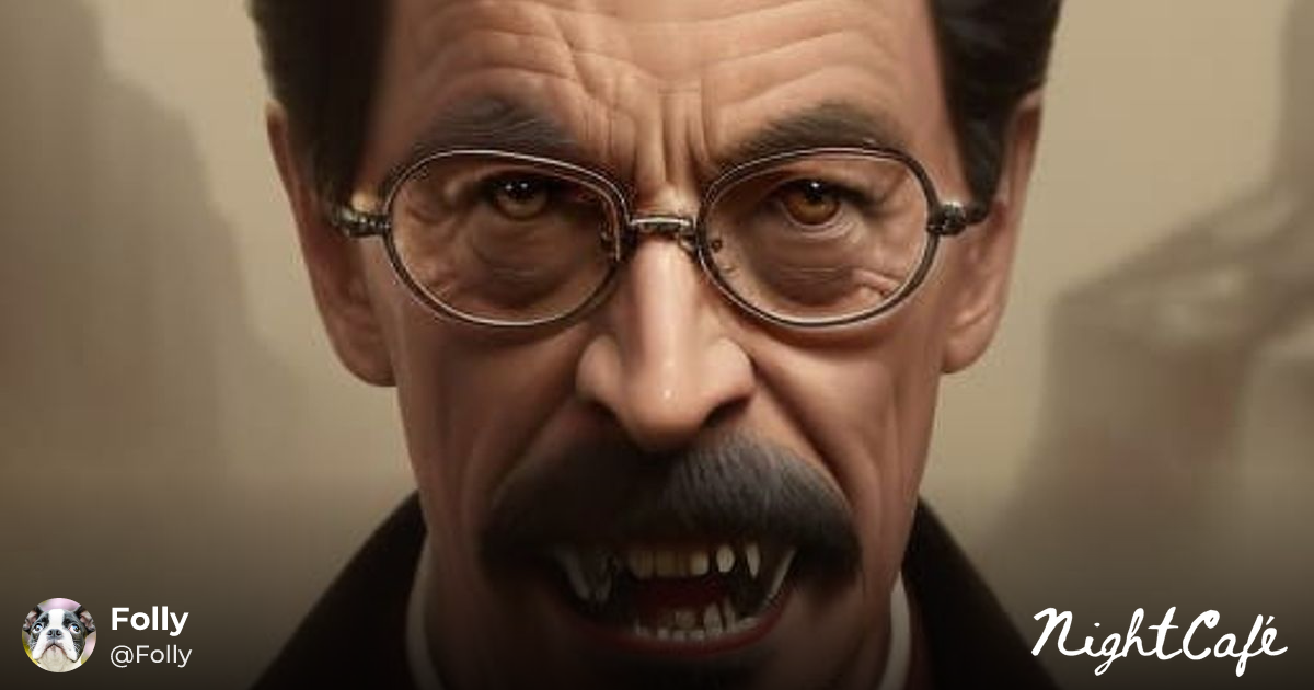 Realistic Vampire Ned Flanders - Hyper-Realistic Vampire Ned...