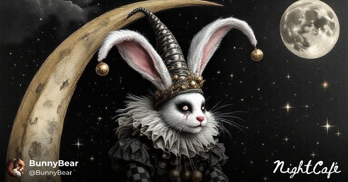 Contemplating bunny jester - Contemplating bunny jester