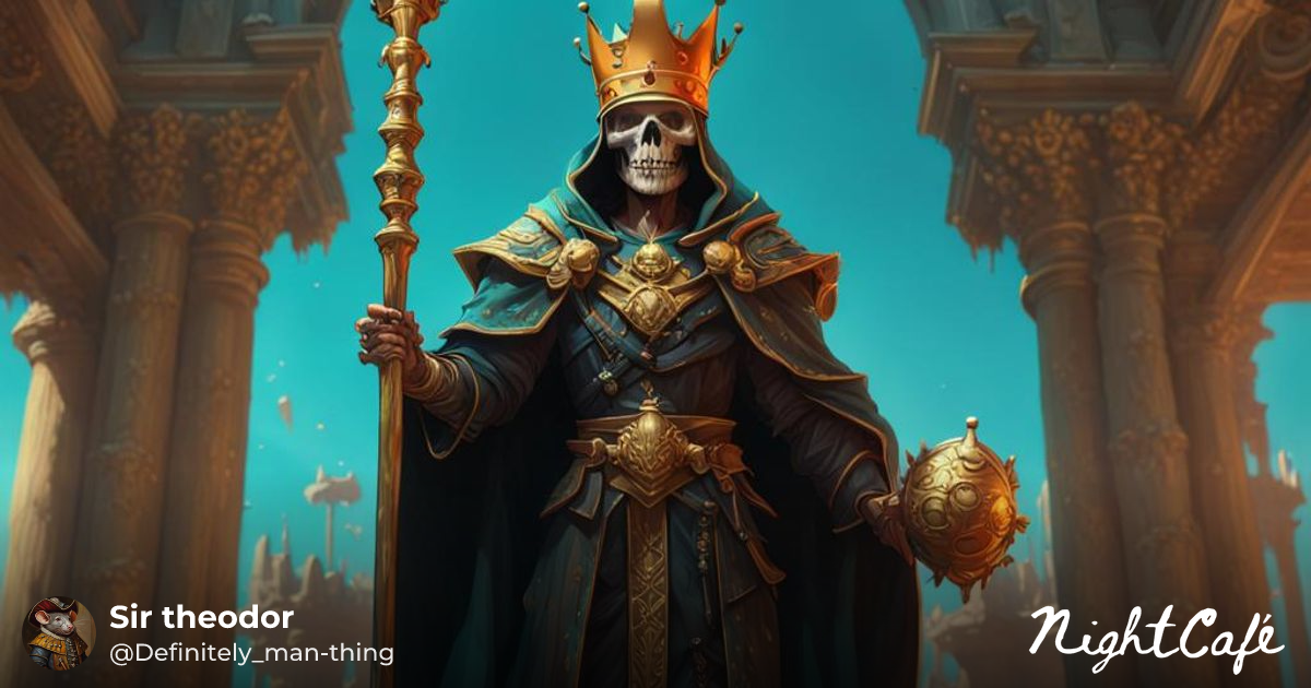 The immortal emperor - Skeletal King Concept Art in Dynamic ...
