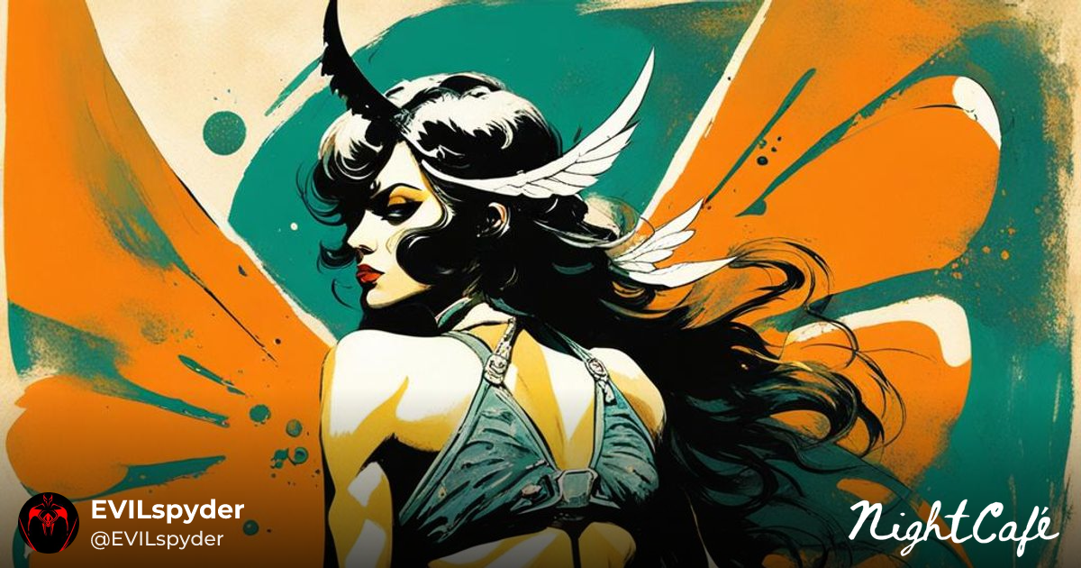 Frazetta. wings - Fantasy Art: Winged Woman in Abstract Lan...