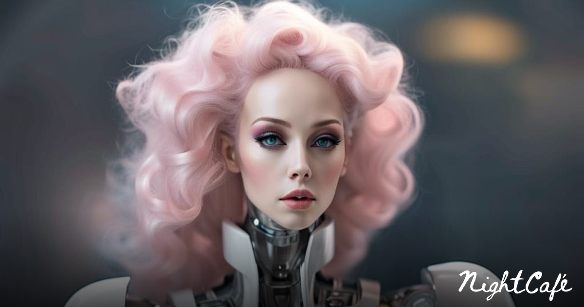 Retro-Futuristic Android Doll in Full Body - AI Art