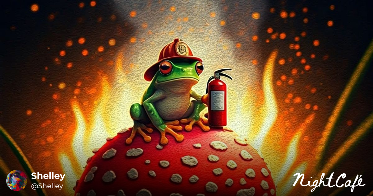 Firefighter frog