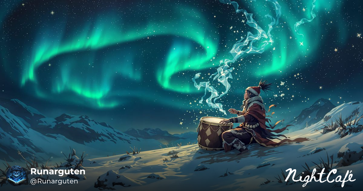 The Drummer of the Northern Lights - Northern Lights Drummer...