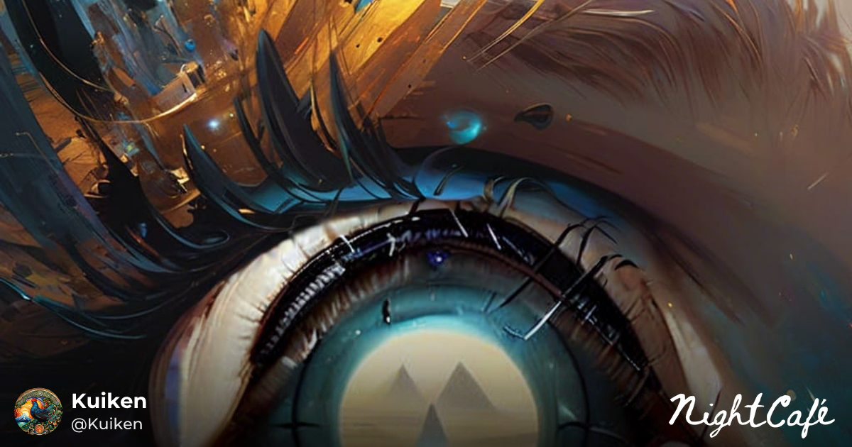 Eye is Key - Surreal All Seeing Eye Vortex Portrait